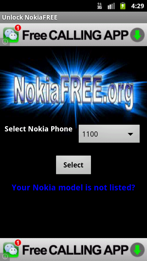 NokiaFRee unlock android screen 1